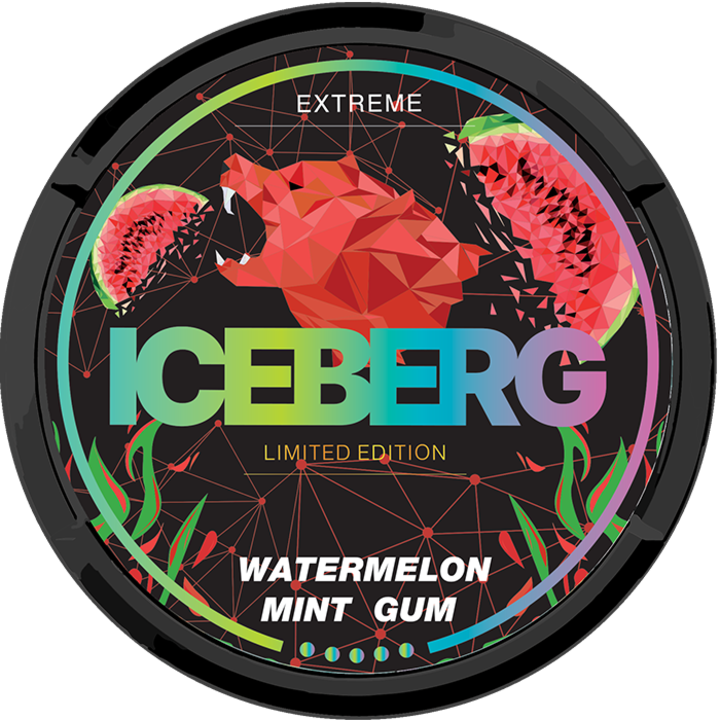 Pouch cu nicotina - Snus Iceberg Watermelon Mint Gum 130mg - eMAG.ro