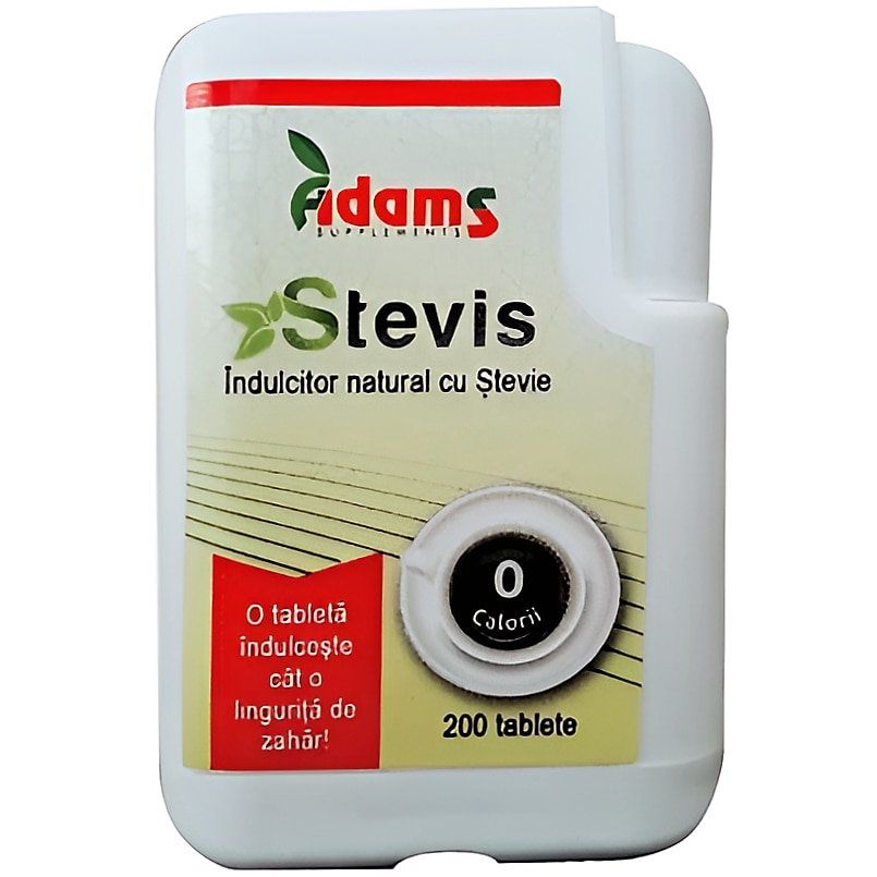 Indulcitor natural cu stevie, "zero calorii", Stevis, 200 tablete ...