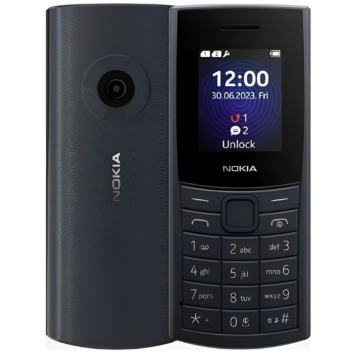 Telefon Mobil Nokia 110 4G, Ecran 1.8 inch, Dual SIM, Memorie 128 MB RAM, 48 MB, Permite card SD ...