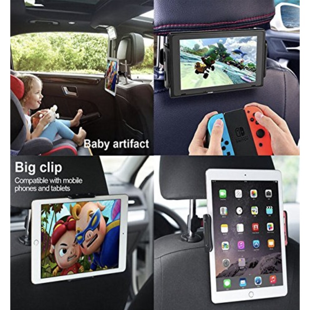 Suport tetiera auto pentru tableta/telefon de 4-11 inch, rotatie 360 ...