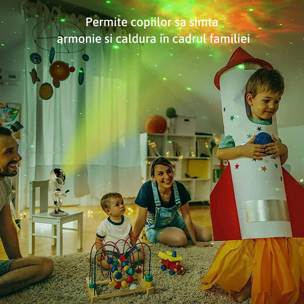 SpectrumPoint® Alien Star Projector, 3D галактика с дистанционно ...