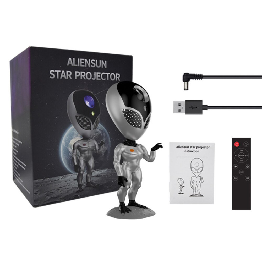 SpectrumPoint® Alien Star Projector, 3D галактика с дистанционно ...