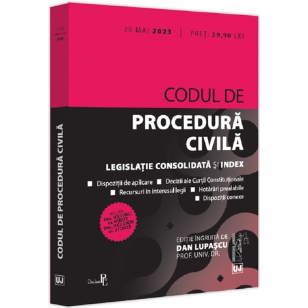 Codul De Procedura Civila Act. 28 Mai 2023 - Dan Lupascu - eMAG.ro