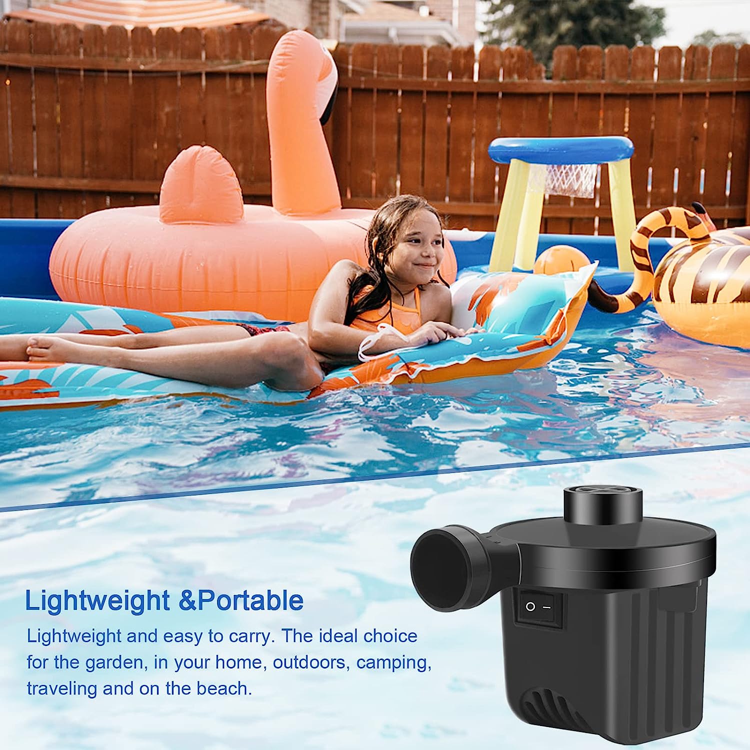 Pompa Electrica Pentru Umflat Si Dezumflat Saltele, Piscine, Colace ...