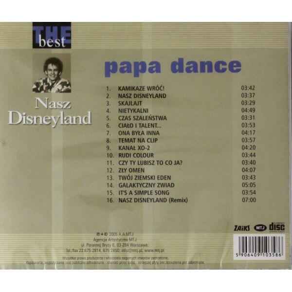 Papa Dance: The Best - Nasz Disneyland [CD] - eMAG.hu