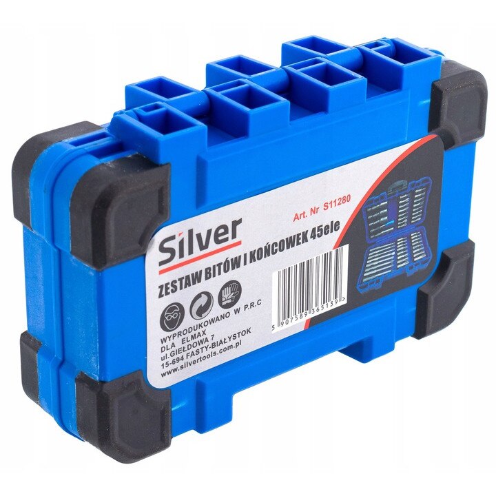 Set biti cu adaptor 45 piese surubelnita filetanta (S11280) - eMAG.ro