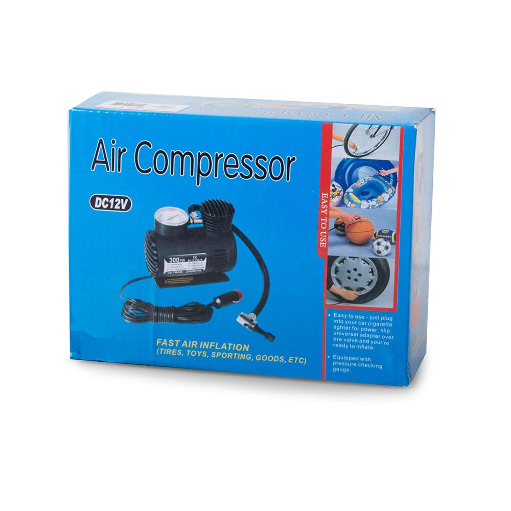Compresor aer auto, Verk Group, 12 V, 300 PSI, cu manometru - eMAG.ro