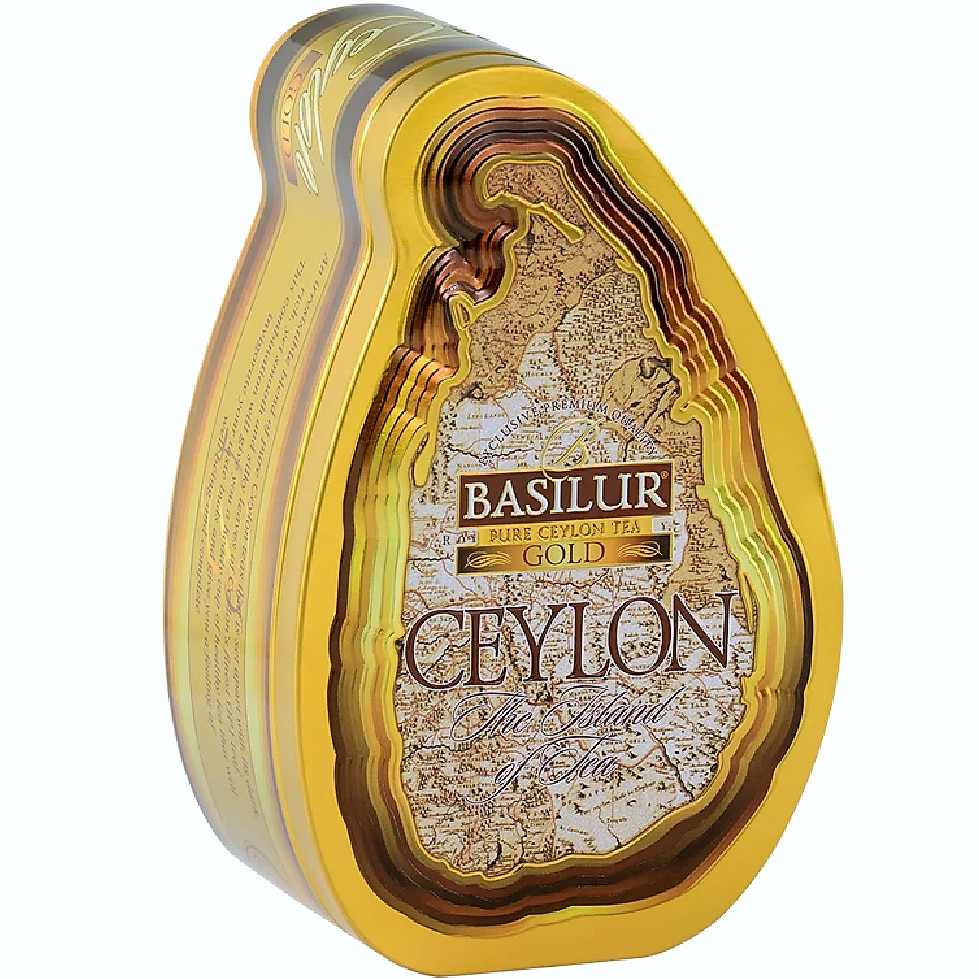 Ceylon Gold чист черен чай "The Island of Tea collection", метална ...