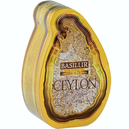 Ceylon Gold чист черен чай "The Island of Tea collection", метална ...