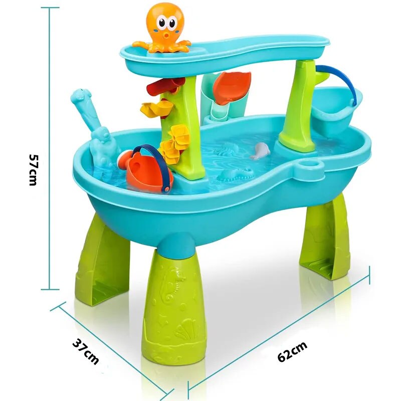 Masuta de joaca Rovo HG-1219 pentru apa si nisip, accesorii incluse ...