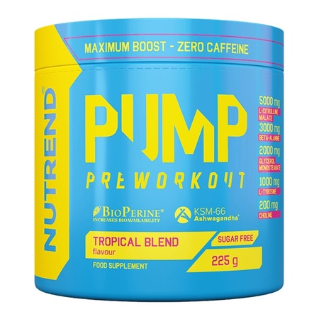 Pre Workout Nutrend PUMP, 225g, Tropical blend - eMAG.ro