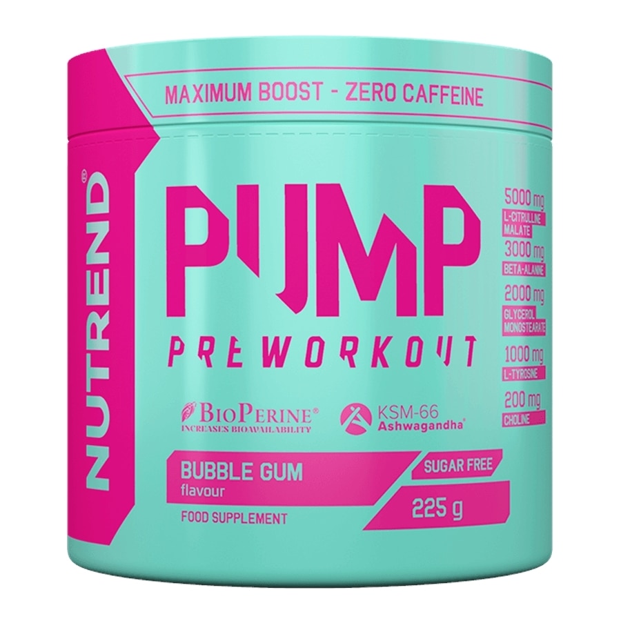 Pre Workout Nutrend PUMP, 225g, Bubble gum - eMAG.ro