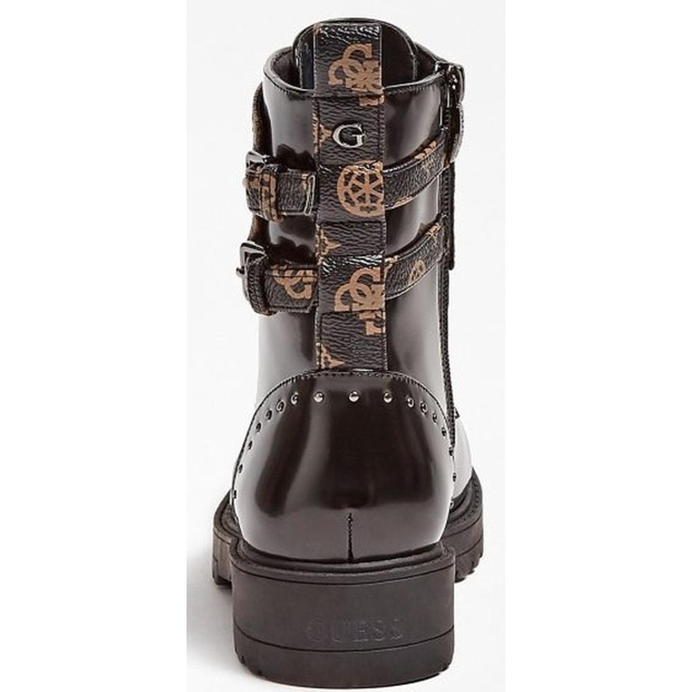 Ghete dama, Guess, Poliuretan, Negru/Maro, 38 EU - eMAG.ro