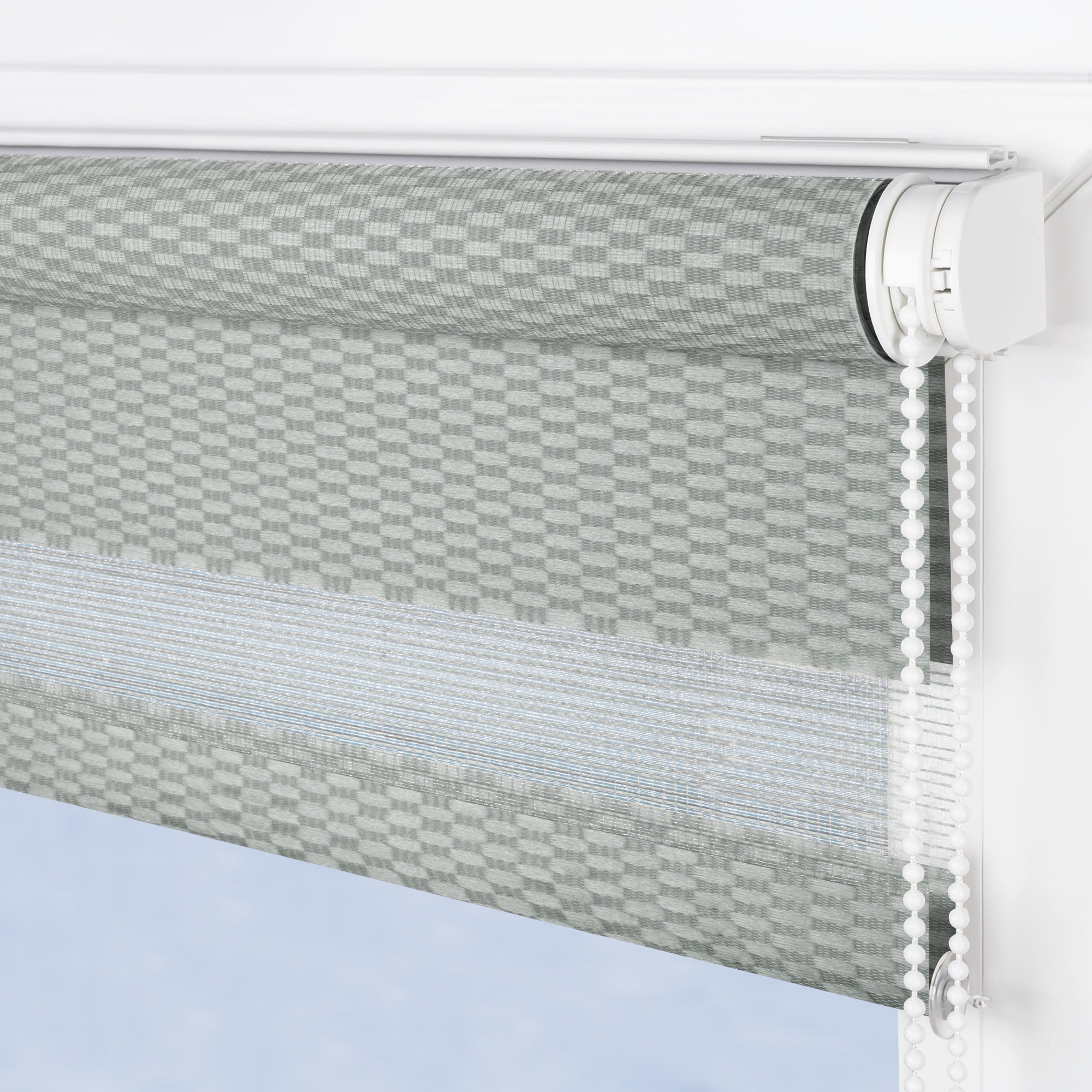 Roleta textila, structura de ratan, instalare non-invaziva, rulou Zi si ...