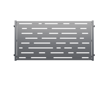 Panou gard mic, Todome, Aluminiu 401, negru, 200 x 100 cm, fara stalpi ...