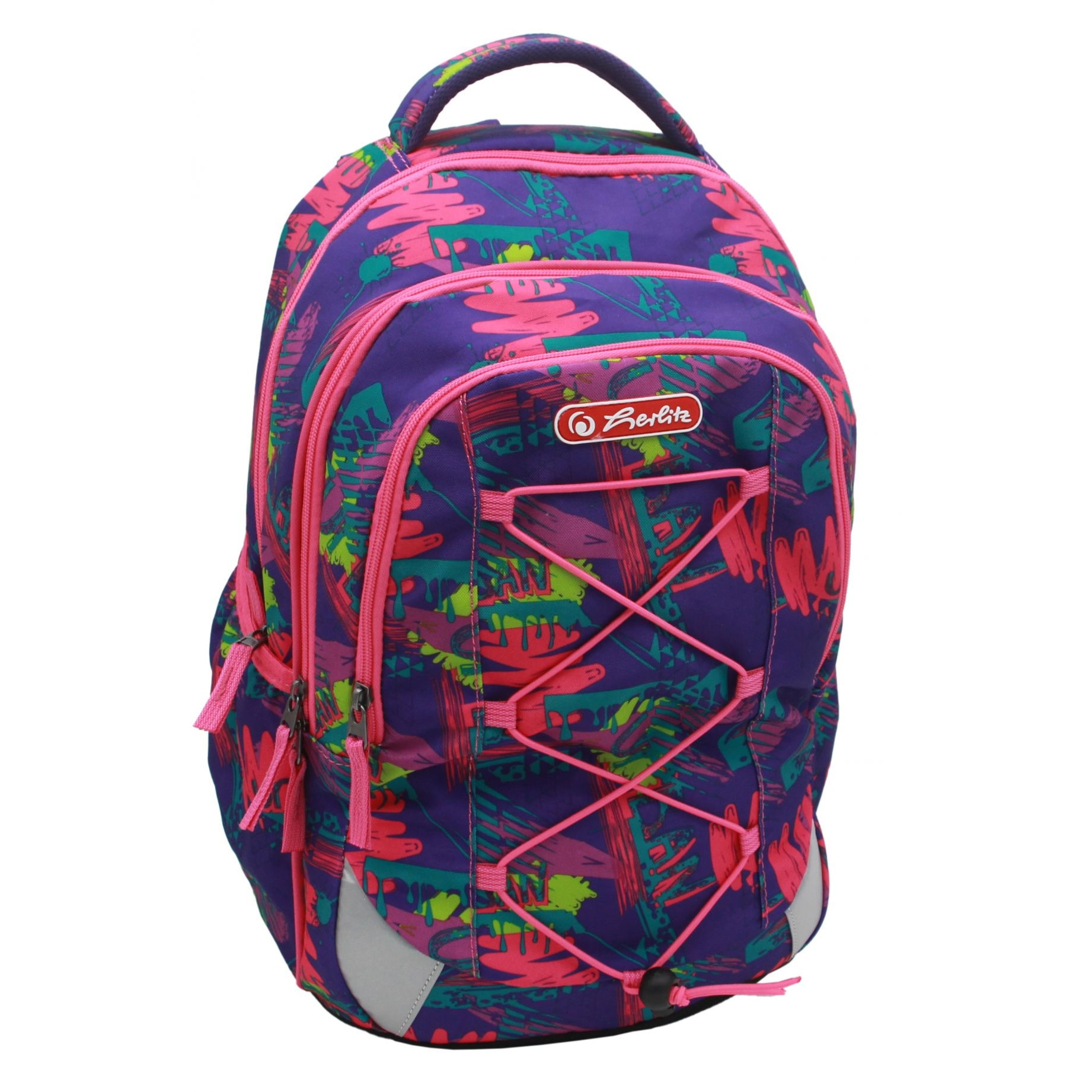 Rucsac strings pro Herlitz, dimensiune 43 x 29 x 22 cm, motiv colorful ...