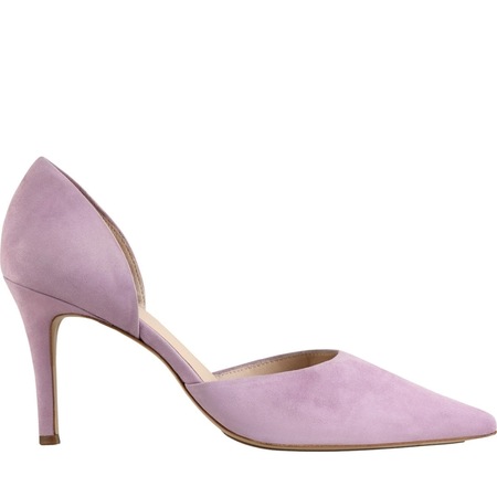 Pantofi cu toc dama, Hogl, Piele intorsa, Violet - eMAG.ro