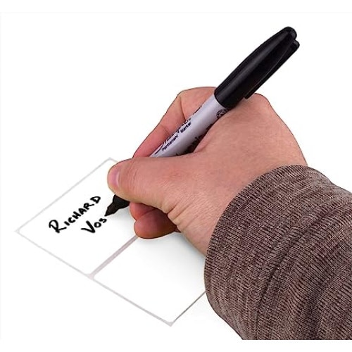 Set 150 Etichete autoadezive, albe, dreptunghiulare, de scris cu ...