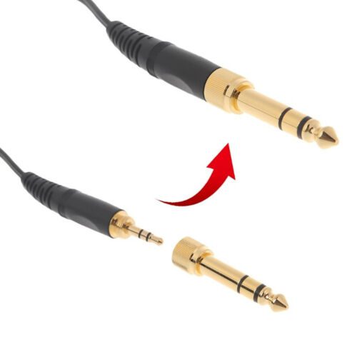 Cablu audio PadForce pentru casti Sennheiser HD25, cu Adaptor 6.35mm ...