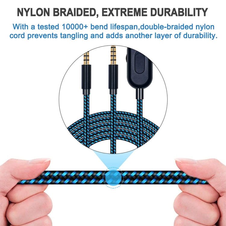 Cablu audio PadForce pentru casti Logitech Astro A10, A30, A40, Jack 3 ...