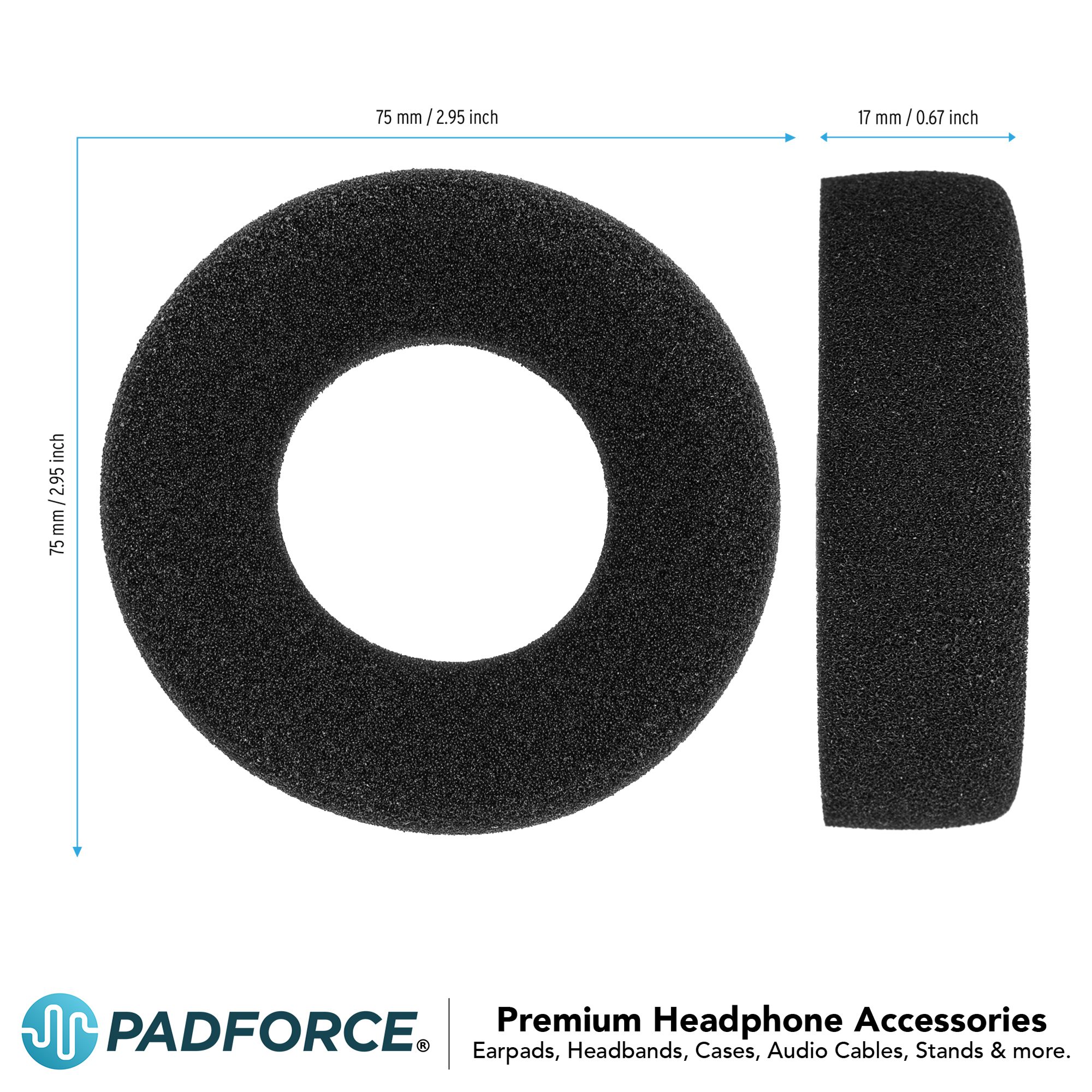 Set 2 bureti PadForce pentru casti Grado SR125, SR225, SR325, SR60 ...