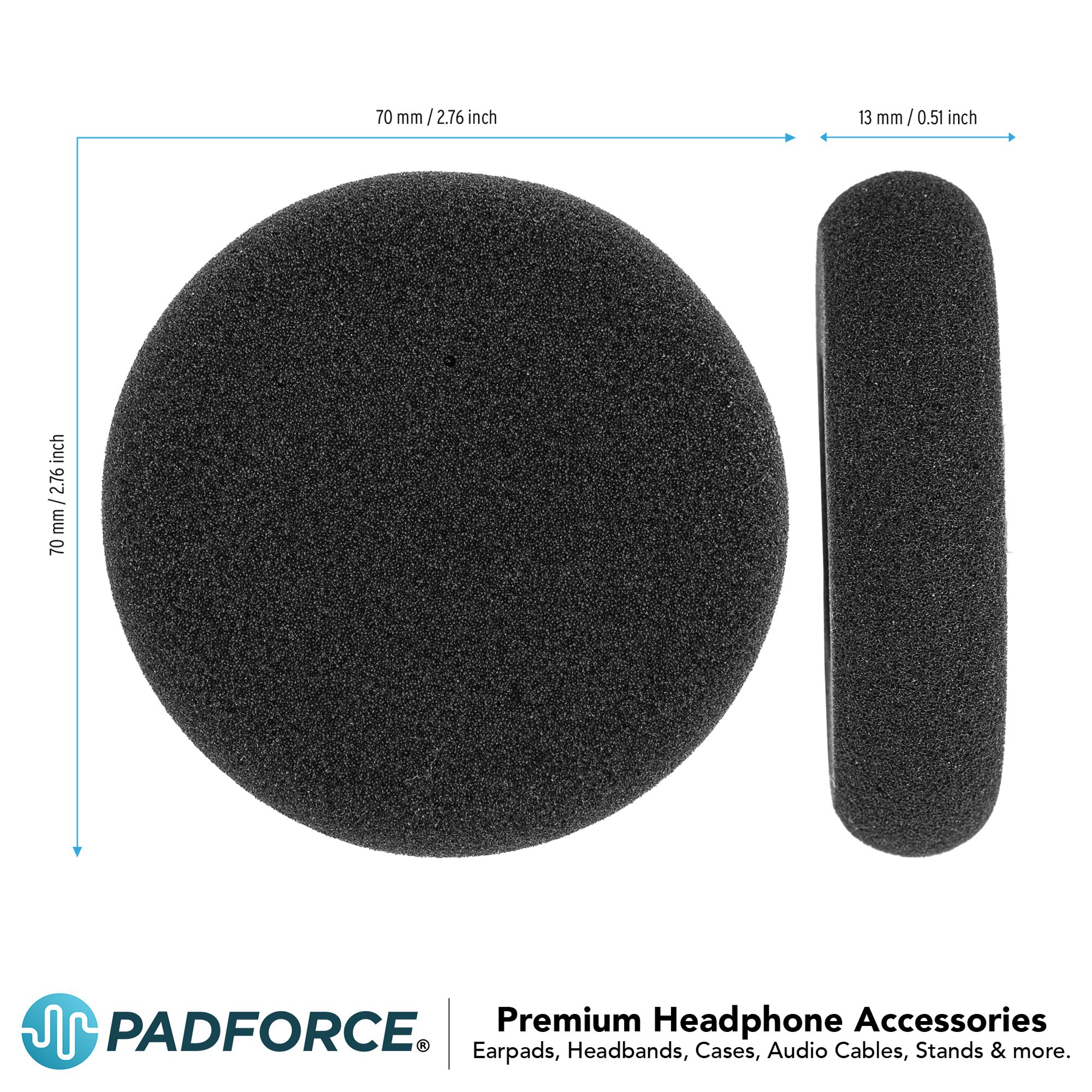 Set 2 bureti PadForce pentru casti Grado SR60, SR80, SR125, SR225, M1 ...