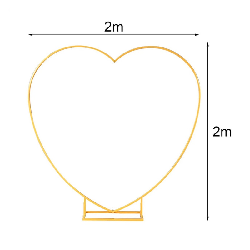 Arcada decor flori sau baloane pentru evenimente, forma inima 2x2m ...