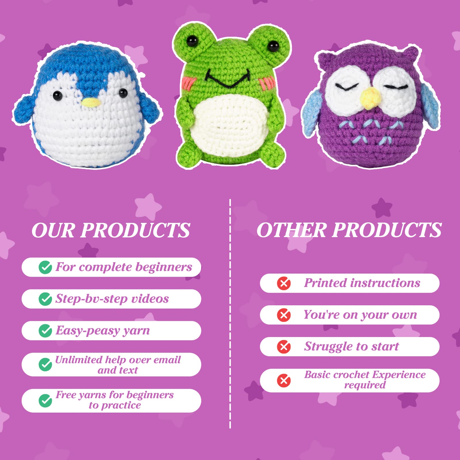 Set pentru crosetat, Walalla, Multicolor - eMAG.ro