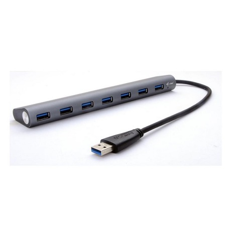 iTec USB 3.0 Metal Charging HUB 7 Port with Power Adapter, 7x USB 3.0 ...