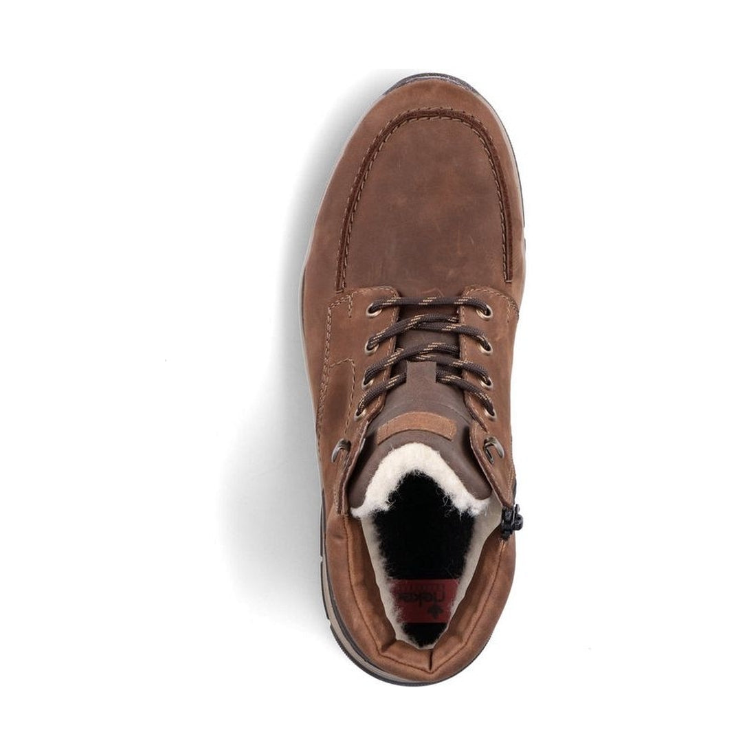 Ghete barbati, Rieker, Piele intoarsa/Lana, Maro, 46 EU - eMAG.ro