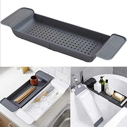 Suport pentru cada, Plastic, 56x17x6.5 cm, Gri - eMAG.ro