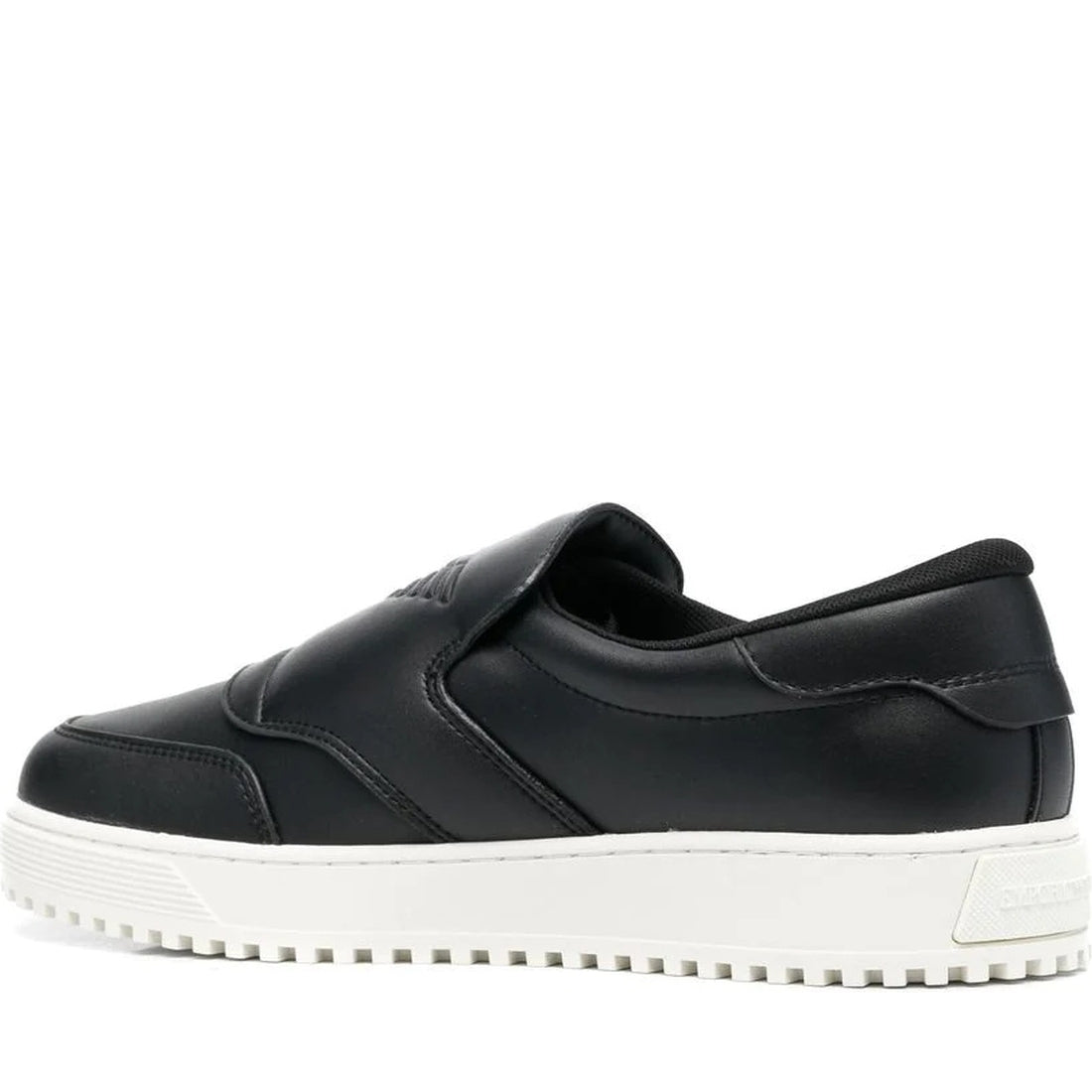 Tenisi barbati, Emporio Armani, Piele naturala, Negru, 42.5 EU - eMAG.ro