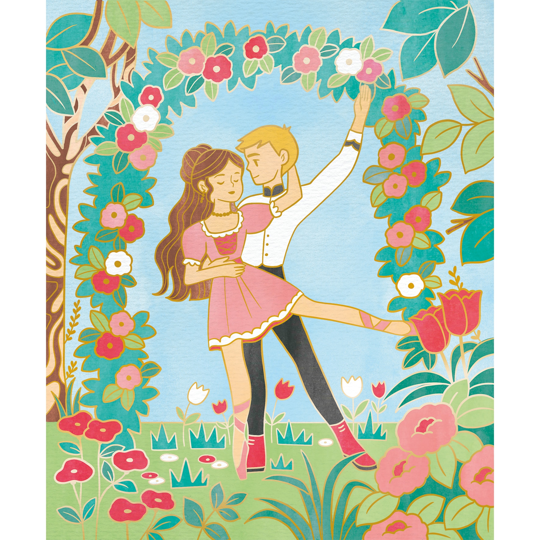 Set pictura cu acuarela Janod - Dansatori, 4 imagini - eMAG.ro