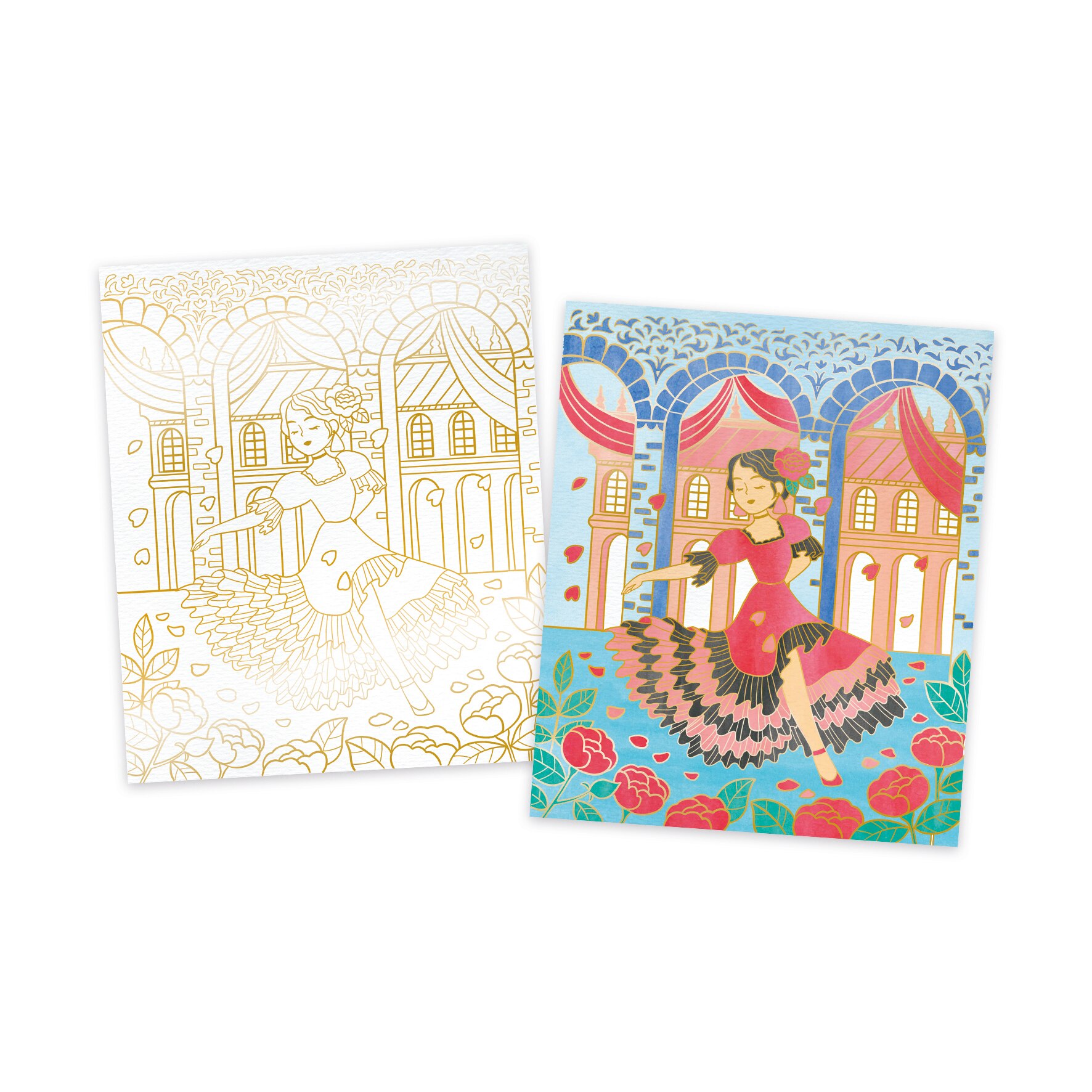 Set pictura cu acuarela Janod - Dansatori, 4 imagini - eMAG.ro