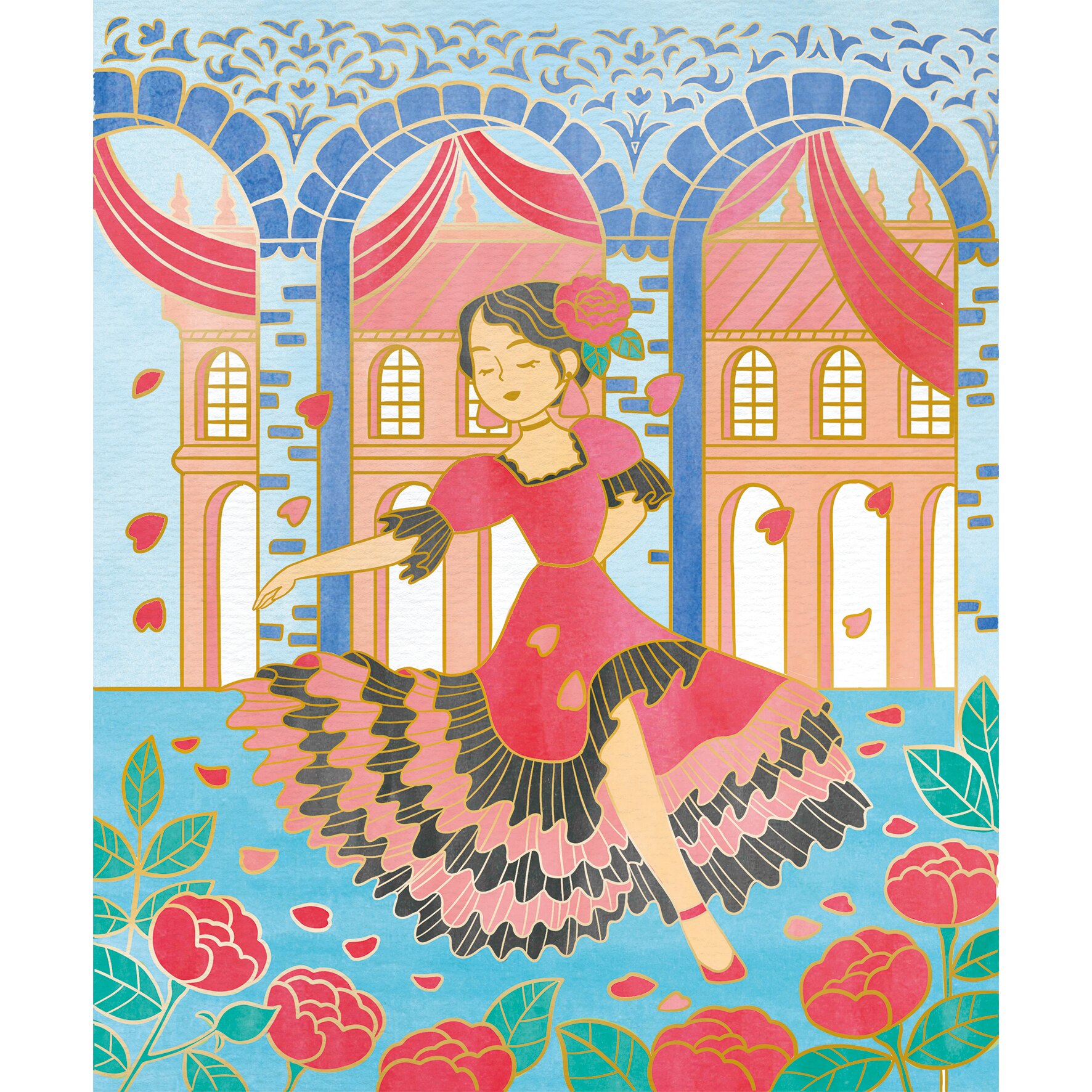 Set pictura cu acuarela Janod - Dansatori, 4 imagini - eMAG.ro