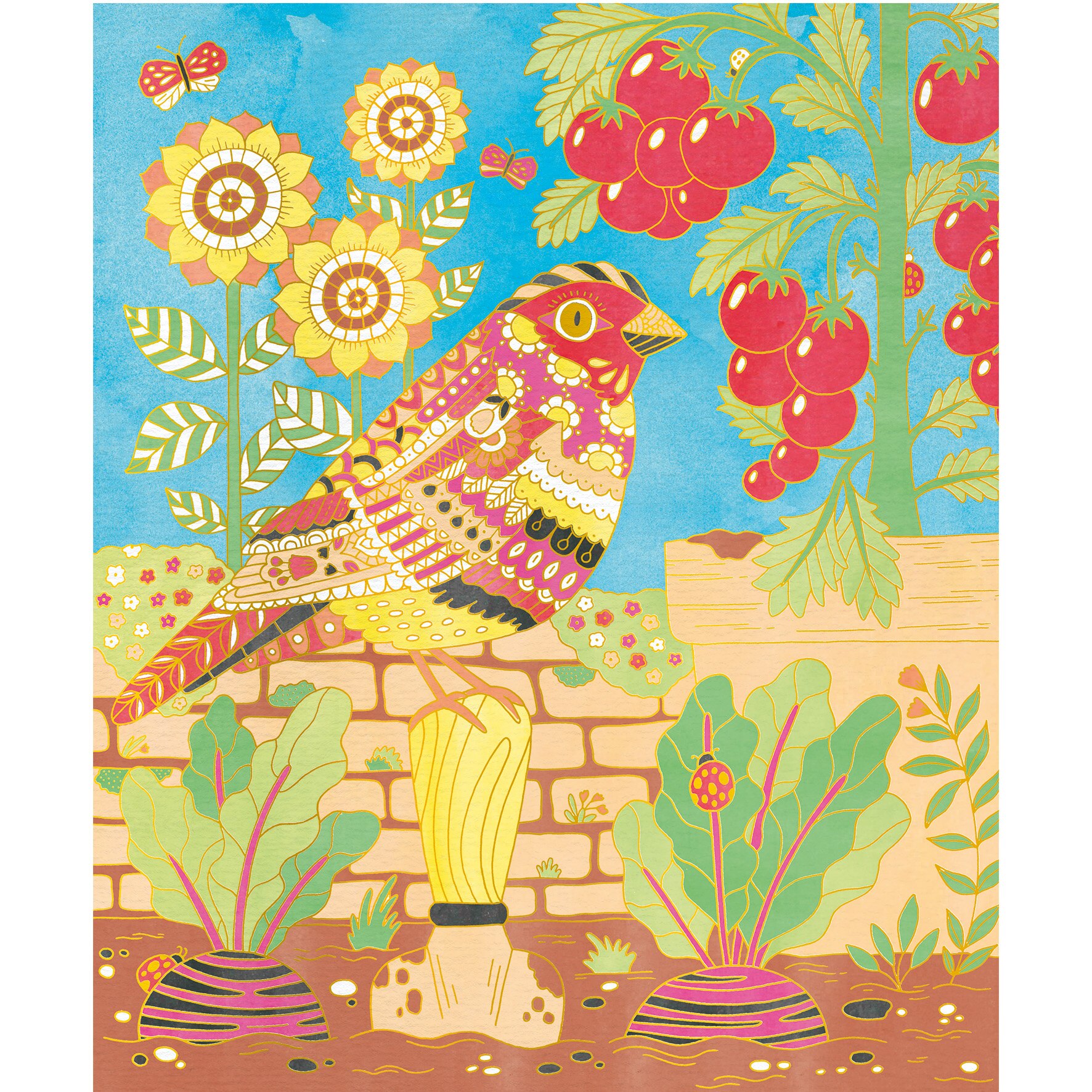 Set pictura cu acuarela Janod - Gradina, 4 imagini - eMAG.ro