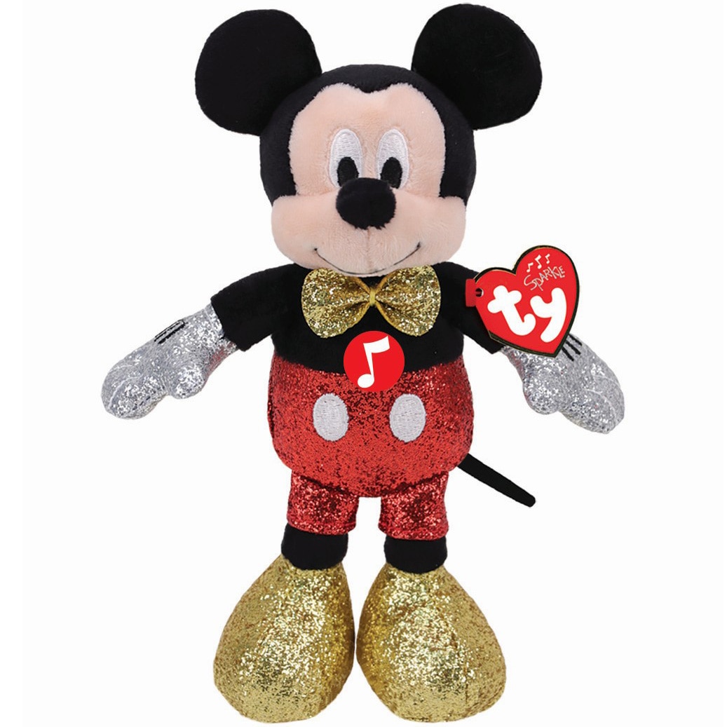 Плюшена играчка Ty Beanie Babies - Disney Mickey Mouse, С блясък и ...