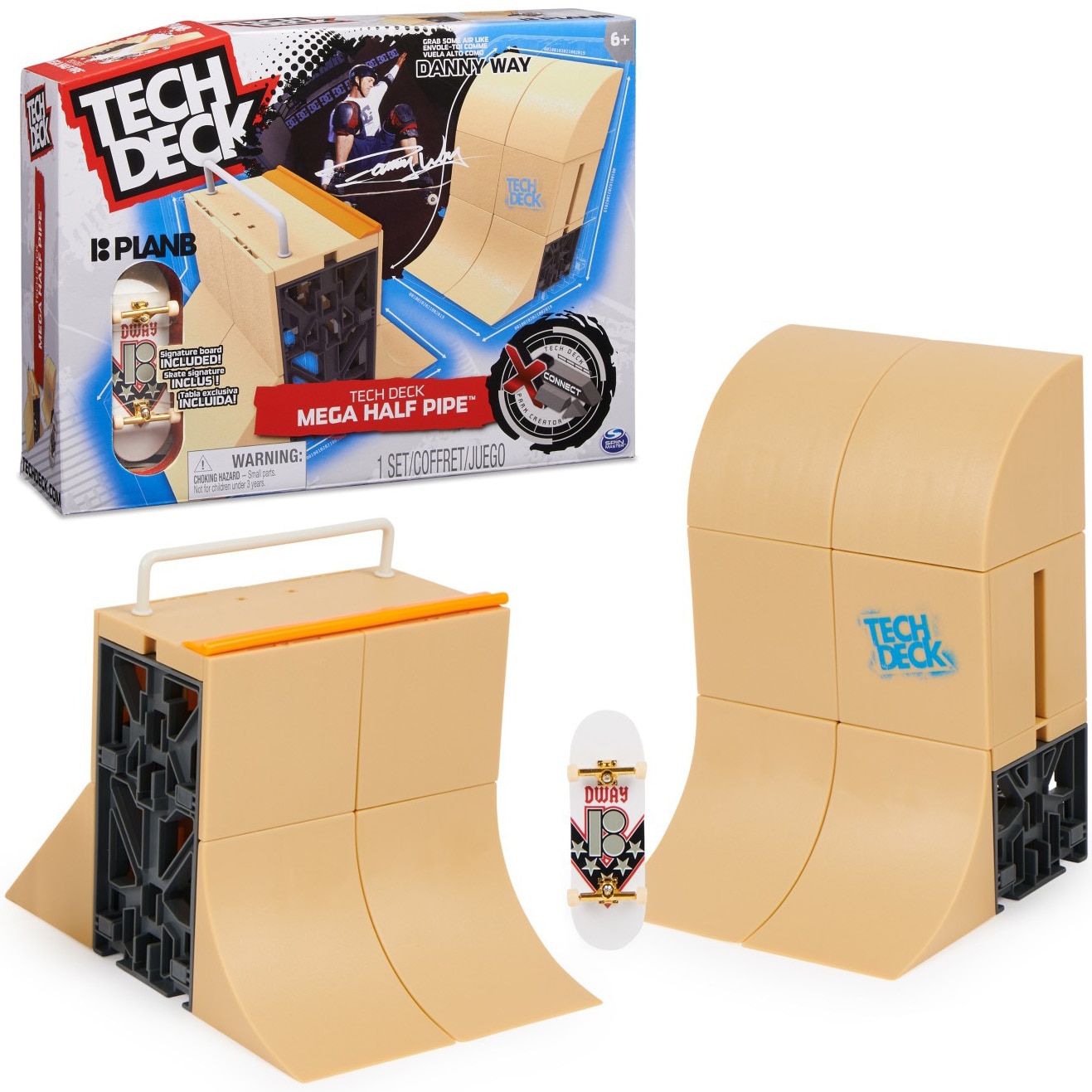 Комплект Tech Deck - Mega Half Pipe Ramp - eMAG.bg
