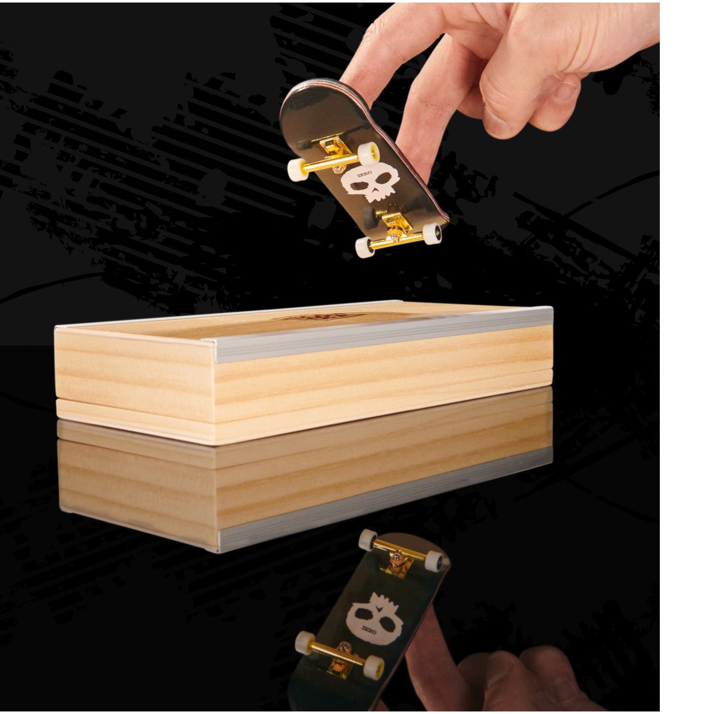 Комплект Tech Deck - Pro Series, Fingerboard Zero и кутия за съхранение ...