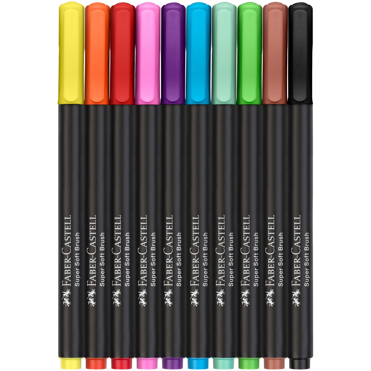 Brush Pens Faber-Castell Black Edition, 10 culori/set - eMAG.ro
