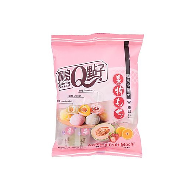 Desert japonez Mochi Q-brand Fructe Asortate 120g - eMAG.ro