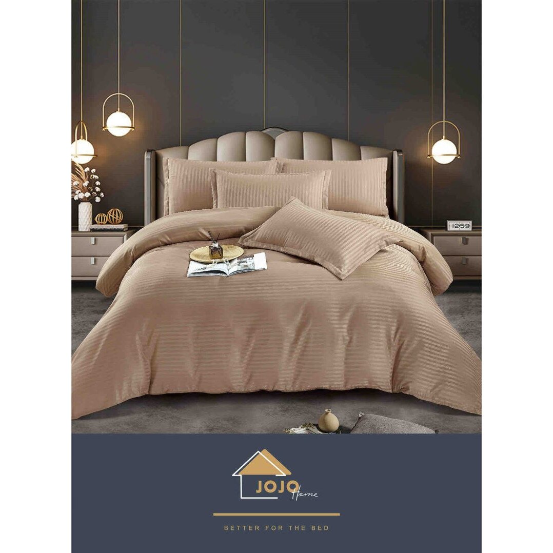 Двойно спално бельо, Jojo Home, Дамаск, 6 части, 2 лица, 230x250см ...