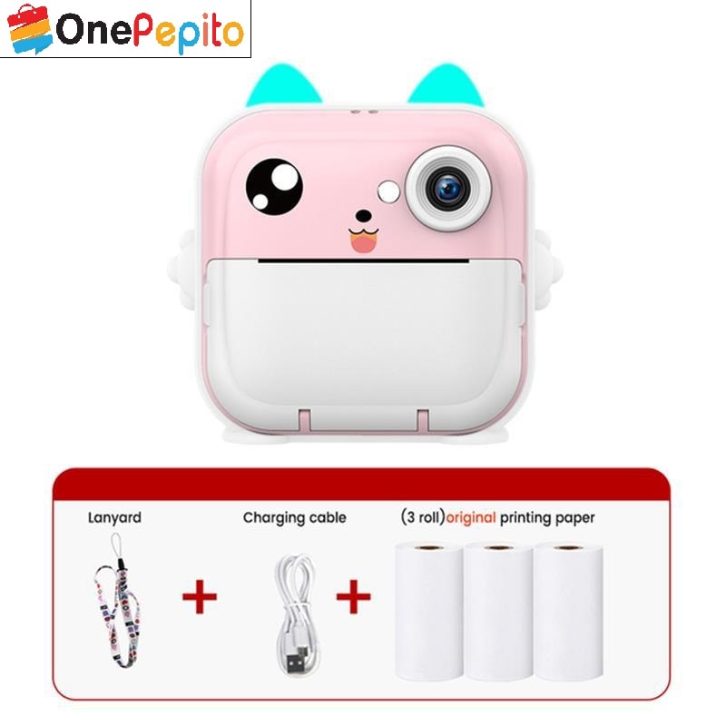 Aparat Foto-Video Full HD pentru copii, cu Functie de Printare, Wifi ...
