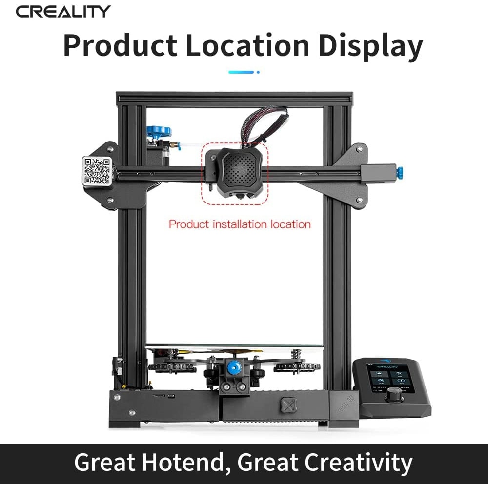 Комплект Hotend, с дщза за 3D принтер, вентилатор, Capricorn PTFE тръба ...