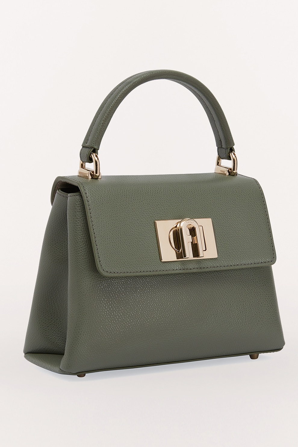Furla, Geanta crossbody din piele 1927, Kaki - eMAG.ro