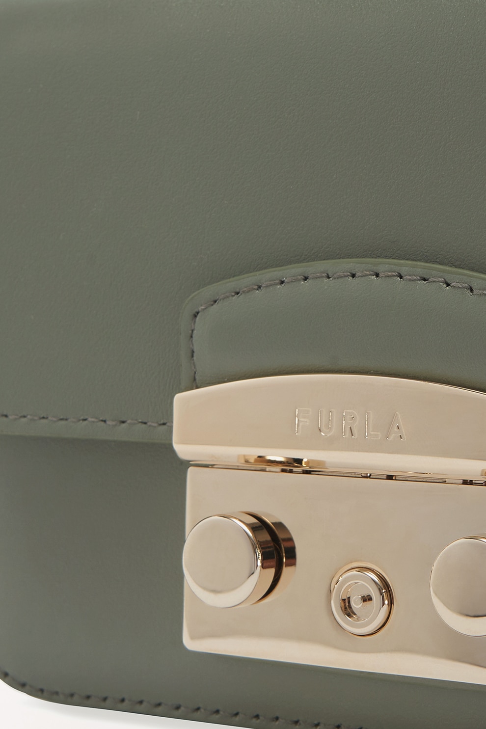Furla, Geanta crossbody din piele Metropolis, Verde militar - eMAG.ro