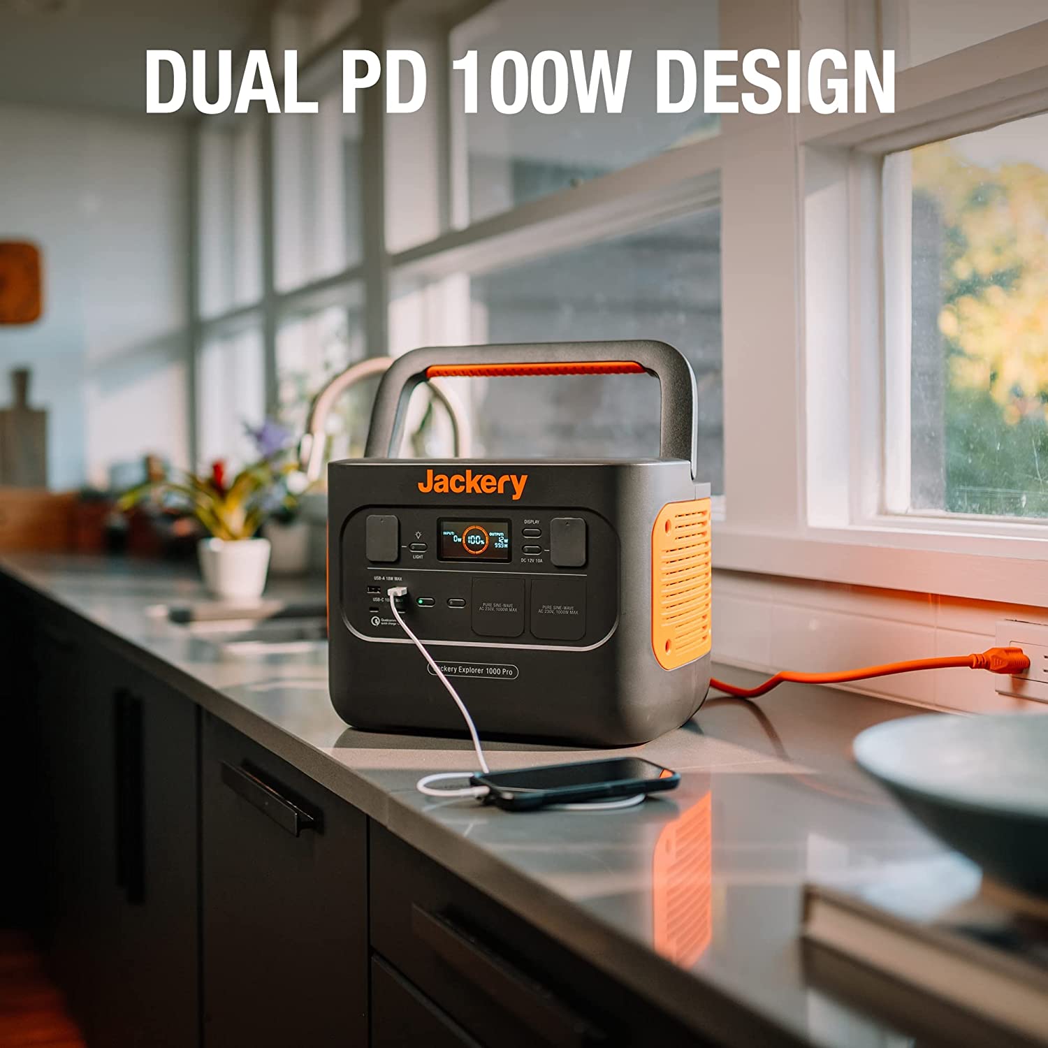 Generator solar portabil/2 Panouri solare, Jackery, 1002Wh/200W ...