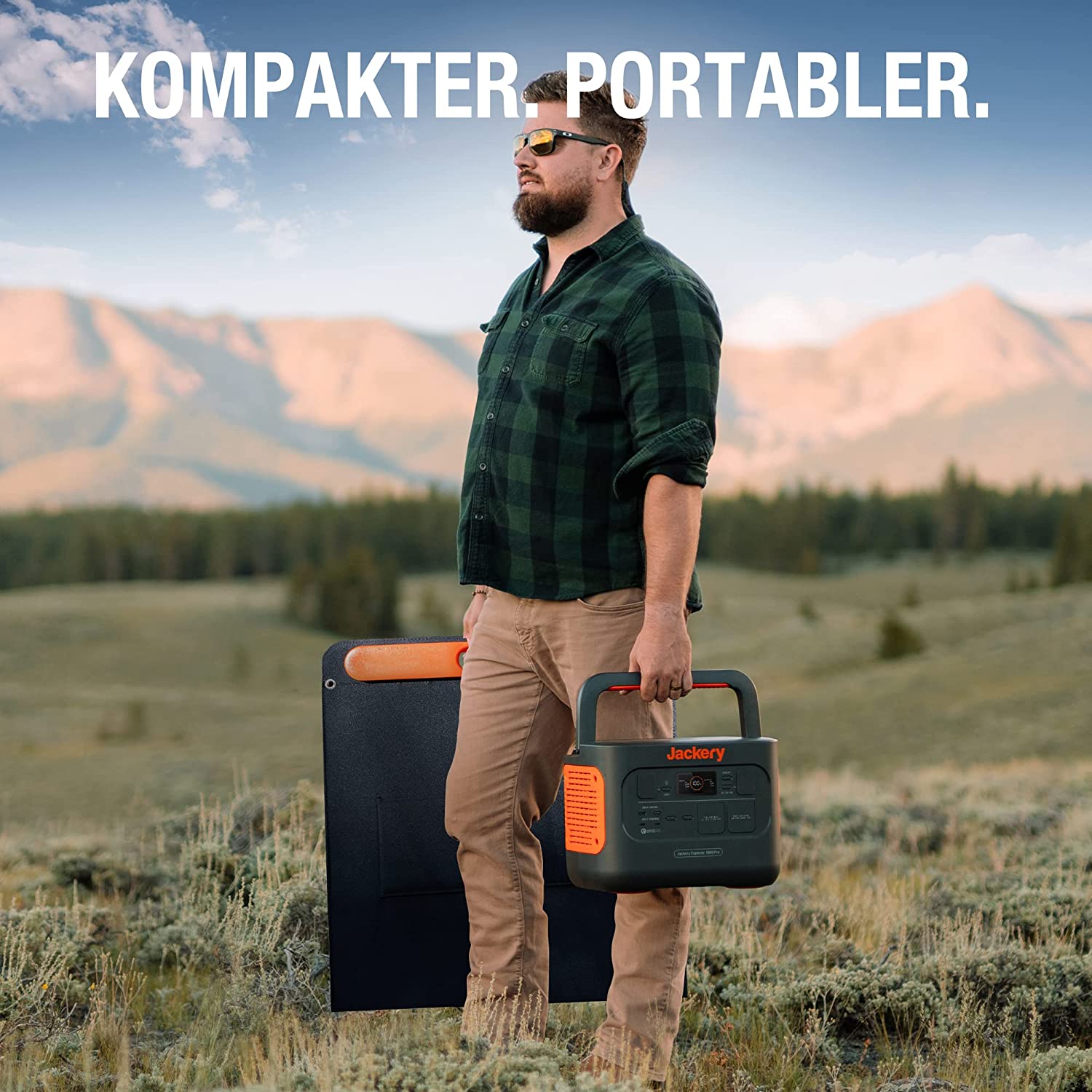 Generator solar portabil/2 Panouri solare, Jackery, 1002Wh/200W ...