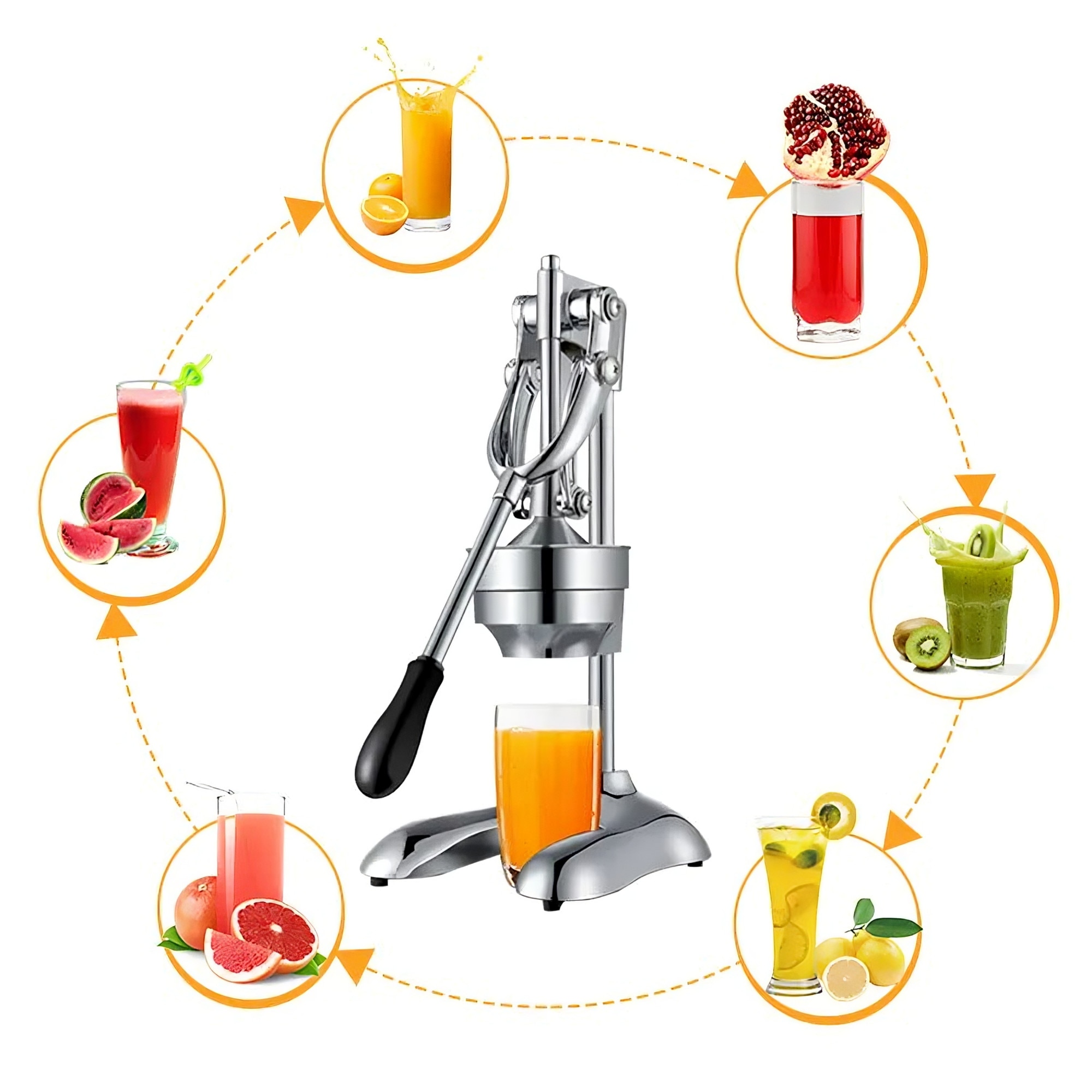 Storcator Manual Profesional de Fructe, Citrice din Otel Inoxidabil si ...
