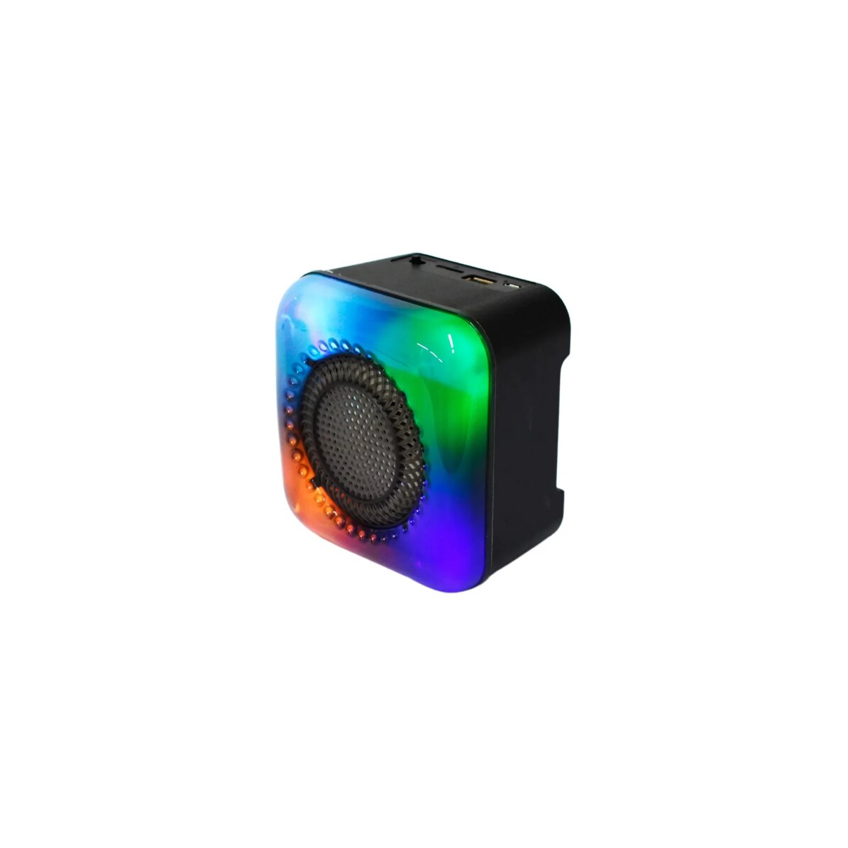 Boxa portabila, acumulator, bluetooth, FM, card, lumini ambientale ...